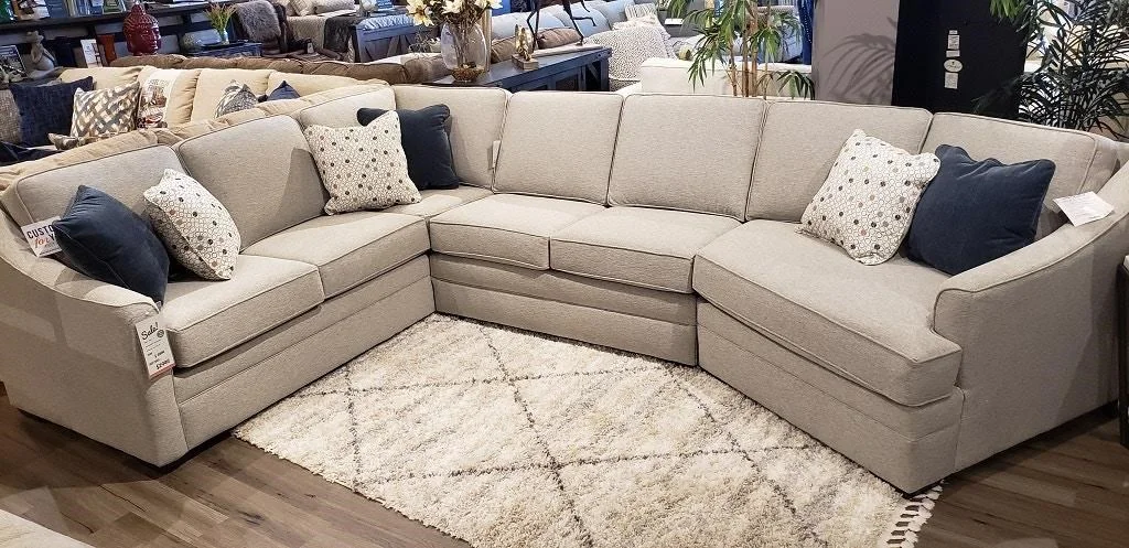 England Thomas 4T00US SECTIONAL SOFA WITH CUDDLER | Z & R Furniture | Sectional Sofas